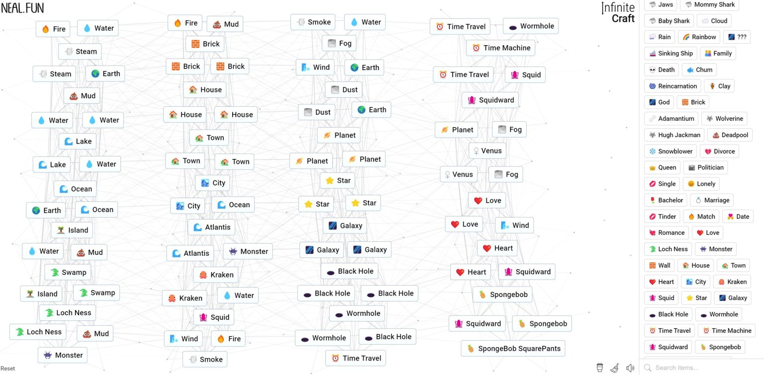 How to make Spongebob Squarepants in Infinite Craft » Ruberli