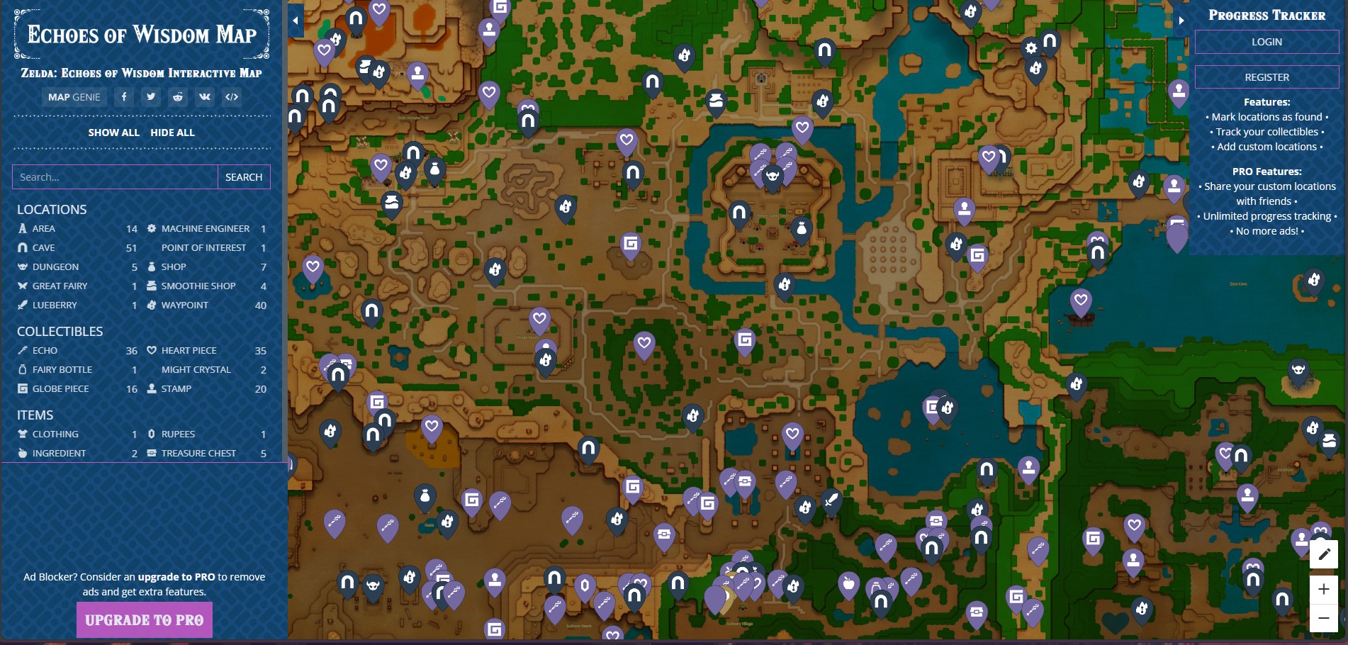 The Legend of Zelda: Echoes of Wisdom Interactive Maps – the best way ...