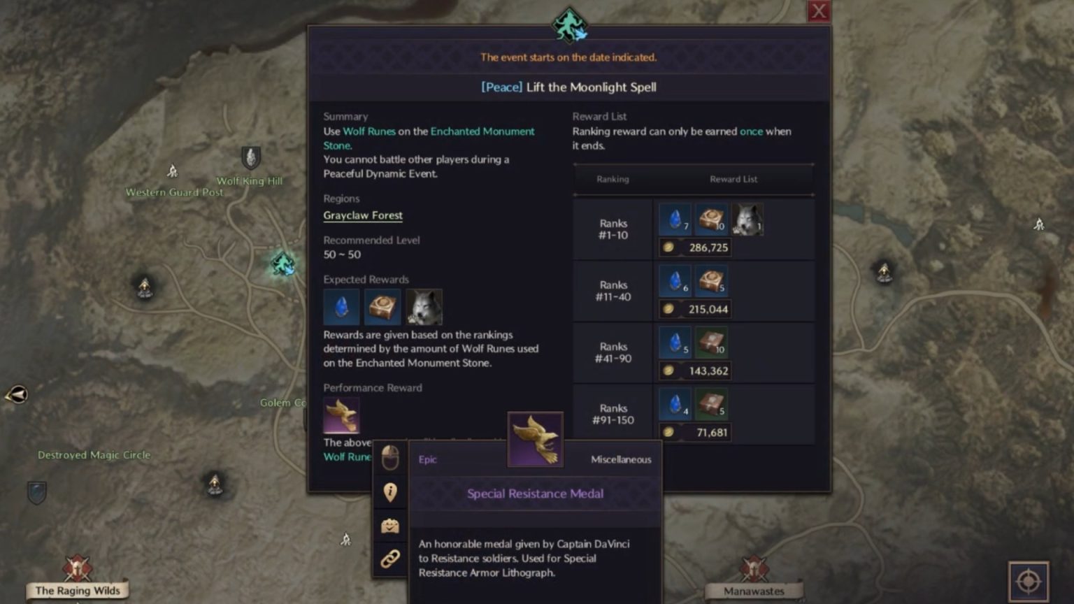 How to get Special Resistance Medals in Throne And Liberty » Ruberli