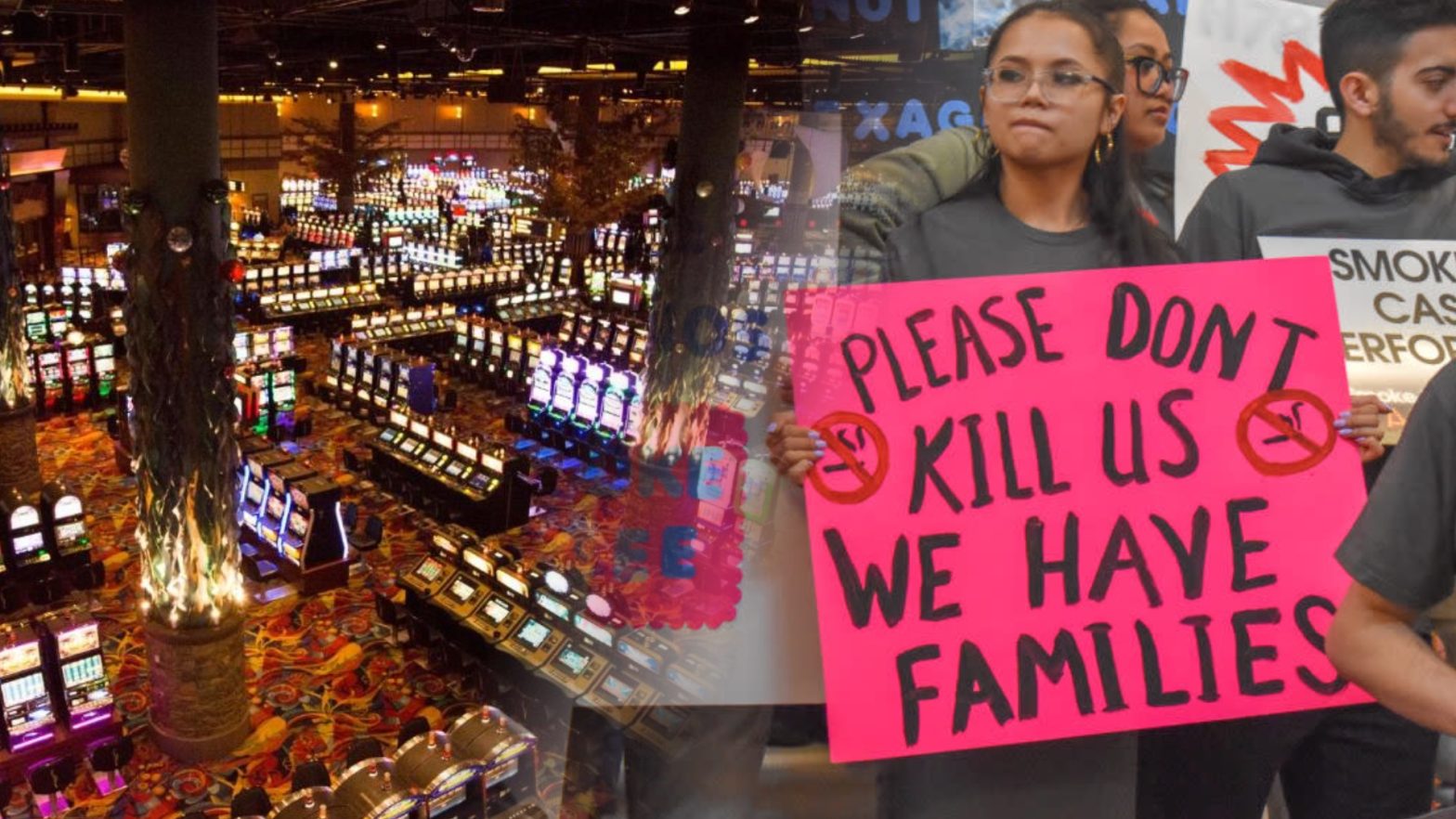 Rhode Island casino workers stage protest in push to ban indoor smoking