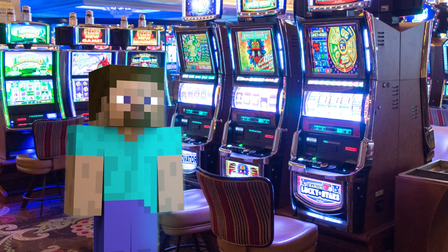 Minecraft players have started building in-game slot machines